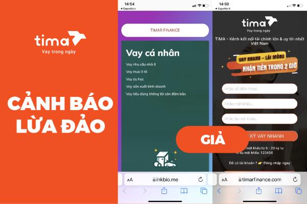 [CẢNH BÁO LỪA ĐẢO] Trang web, app, fanpage vay tiền mạo danh Tima lừa ...